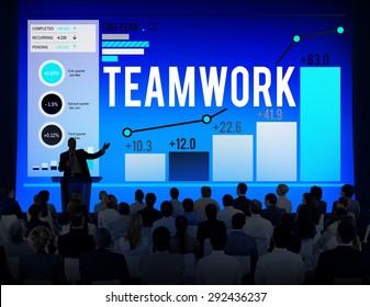 Teamwork Team Collaboration Support Help Business Stock Photo 292436237 ...
