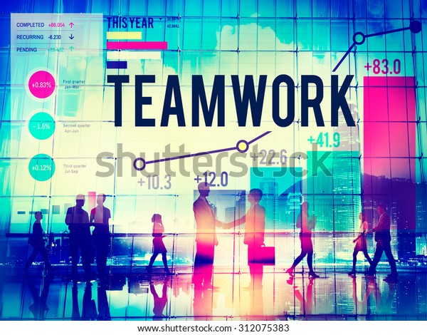 Teamwork Team Collaboration Support Help Business Stock Photo 312075383 ...