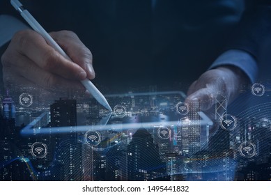 Tech Future Internet Technology Iot Internet Stock Photo 1495441832 ...