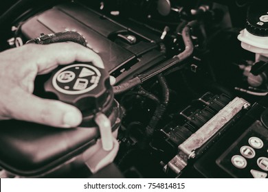 Technical Check Car Engine Stock Photo (Edit Now) 754814824