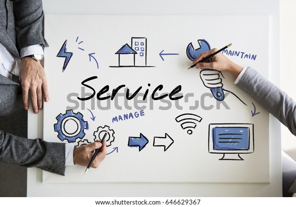 Technical Customer Service Process Diagram Stock Photo 646629367 ...