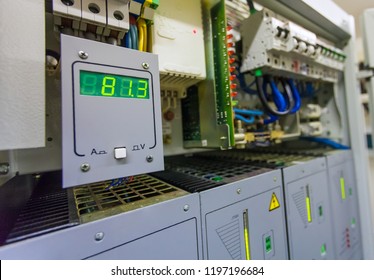Technical Display On Control Panel Electric Stock Photo 1197196684 ...