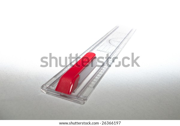 Technical Drawing Ruler Stock Photo (Edit Now) 26366197