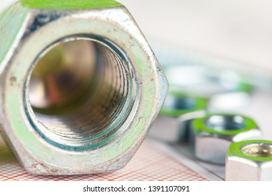 Technical Drawings Bolt Nut Engineering Technology Stock Photo ...
