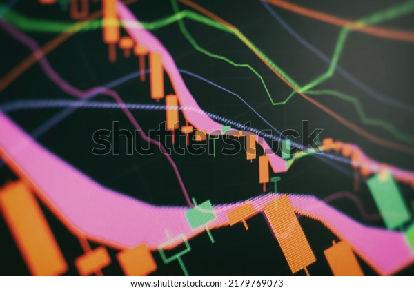 Technical Price Graph Indicator Red Green Stock Photo 2179769073 ...