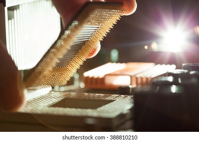Technician Plug Cpu Microprocessor Motherboard Socket Stock Photo ...