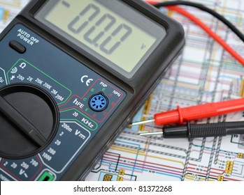 Technology Background Digital Multimeter Stock Photo 81372268 ...