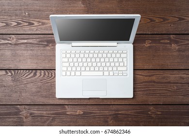 Technology Background Modern White Computer Top Stock Photo 674862346 ...