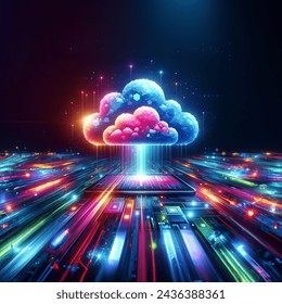 Technology Cloud Migration High Quality Digital AI-generated image ...