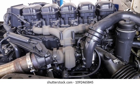 Aircraft Jet Engine Parts Mechanical Background Stock Photo 1517894375 ...