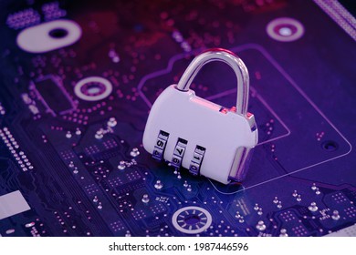 Technology Sense Chip Cipher Lock Idea Stock Photo 1987446596 ...