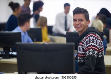 Technology Students Group Computer Lab Classroom Stock Photo 308300855 ...