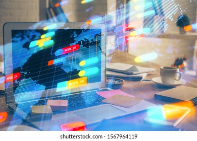Technology Theme Drawing Work Space Computer Stock Photo 1567964119 ...