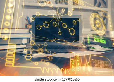 Technology Theme Drawing Work Space Computer Stock Photo 1599915655 ...
