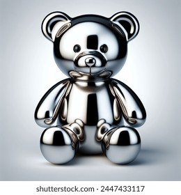 Pink Chrome Inflated Cute Teddy Bear AI 產生圖片 2548162825 | Shutterstock