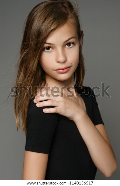 Teenager girl posing at camera Teenager girl posing at camera