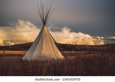 Teepee Tipi Sunset Dramatic Sky Stock Photo (Edit Now) 1541455976