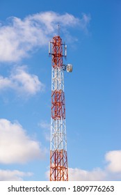 Telecom Tower Pole White Cloud Blue Stock Photo 1809776263 | Shutterstock
