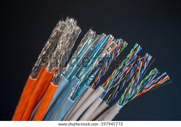 Telecommunication Cables Stock Photo (Edit Now) 597945773