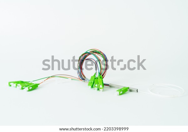 Telecommunication Component Passive Optical Network Fiber Stock Photo ...