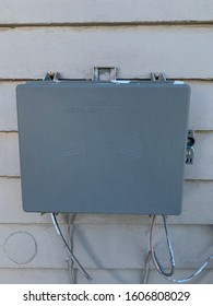Telephone Network Interface Box Mounted Outside Stock Photo (Edit Now ...