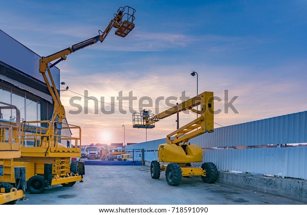 Telescopic Elevator Rent Stock Photo (Edit Now) 718591090