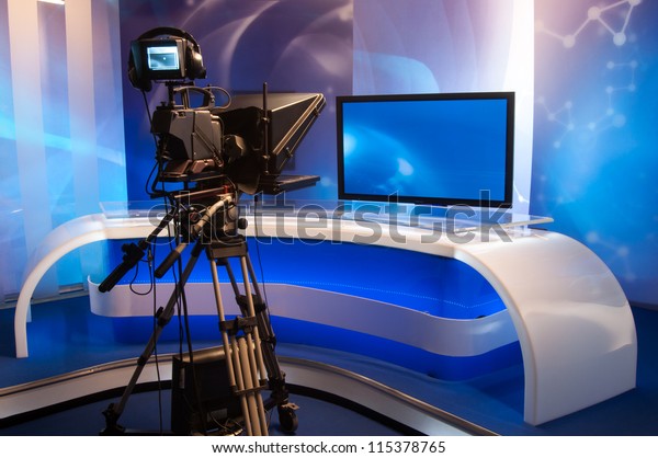 Television Studio Camera Lights Stock Photo 115378765 | Shutterstock