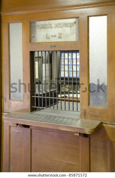 Teller Window Area Small 1914 Post Stock Photo (Edit Now) 85871572