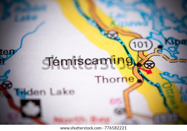 Temiscaming Canada On Map Stock Photo 776582221 | Shutterstock