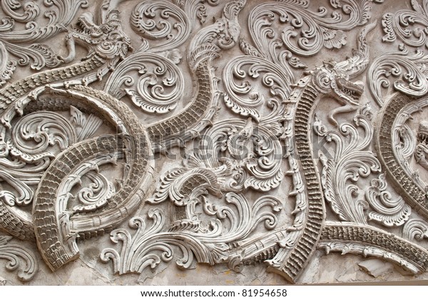 Temple Wall Statue Texture Background Stock Photo (Edit Now) 81954658
