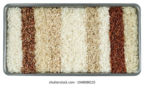 Ten Different Varieties Rice Rectangular Dish Stock Photo 1048088125 ...