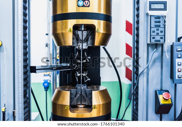 Tensile Testing Automatic Tensile Strength Testing Stock Photo ...