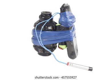 Terrorist Weapon Improvised Explosive Device Isolated Stock Photo ...