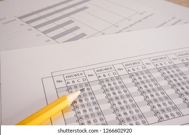 Answer Sheet Mark Sheet Stock Photo (Edit Now) 1266602554