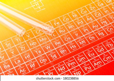 Test Tubes Periodic Table Elements Stock Photo (Edit Now) 196984124