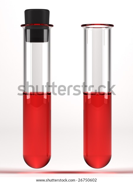 Test Tubes Red Liquid On White Stock Photo 26750602 | Shutterstock
