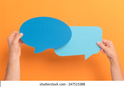 12,752 Two people speech bubbles Images, Stock Photos & Vectors ...
