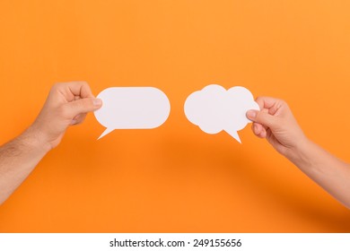 12,752 Two people speech bubbles Images, Stock Photos & Vectors ...