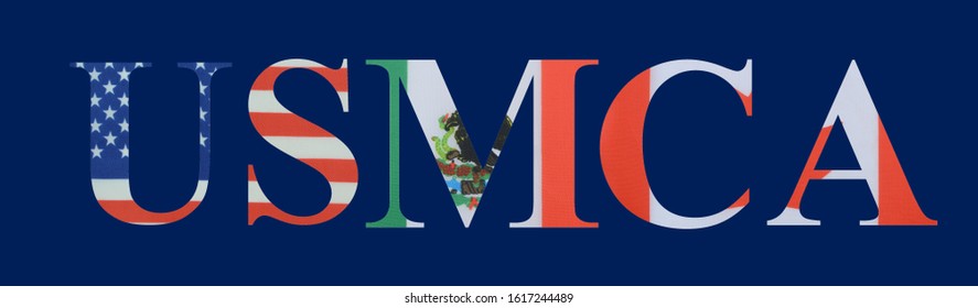 Text Cutout Usmca Using Flags United Stock Photo 1617244489 | Shutterstock