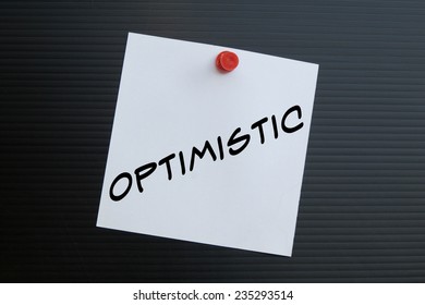 Text Optimistic On Note Paper Stock Photo 235293514 | Shutterstock