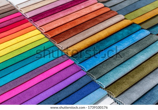 Textile Samples Color Chart Background Pantone Stock Photo 1739100176 ...
