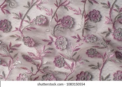 Texture Background Pattern Pink Lace Decorated Stock Photo 1083150554 ...