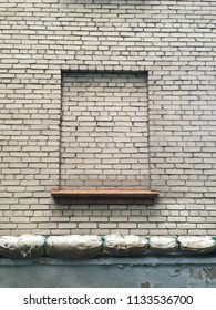 Texture Brick Window Bricked Stock Photo (Edit Now) 1133536700