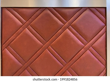 Texture Brown Leather Square Pattern Matt Stock Photo 1991824856 ...