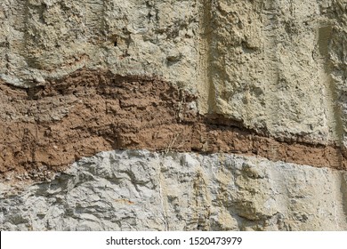 Texture Different Layers Clay Underground Clay 스톡 사진 1520473958 ...