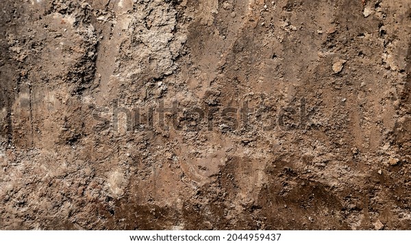 Texture Layers Earth Cross Section Brown Stock Photo 2044959437 ...