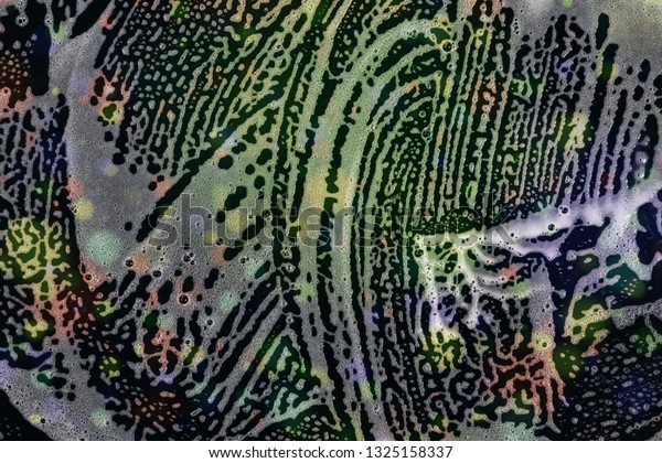 Texture Liquid Soap Drawing Technique Art Stock Photo 1325158337 ...