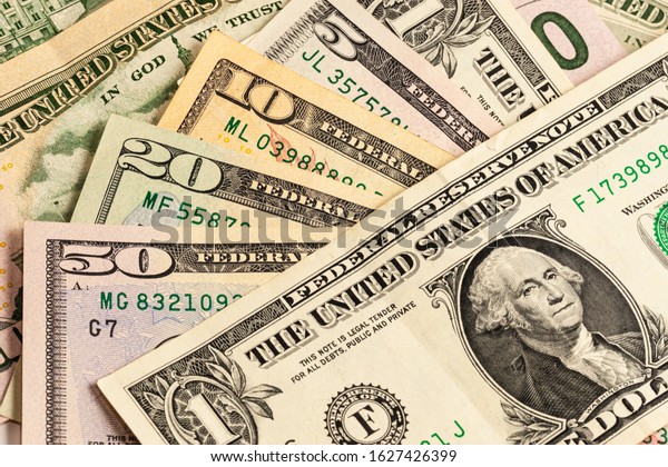 Texture Multiple Us Dollar Banknotes Background Stock Photo (Edit Now ...