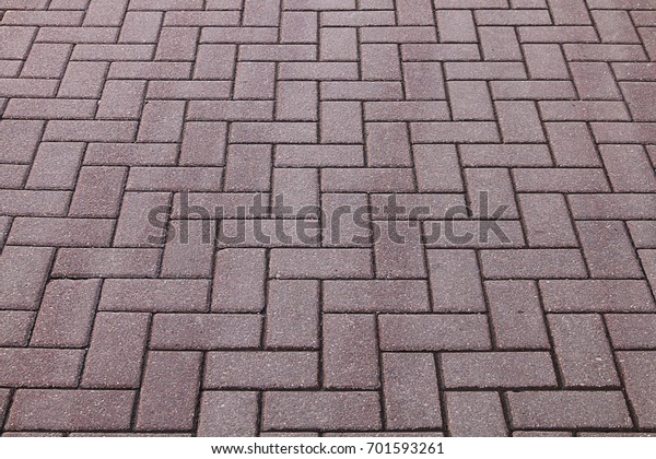 Texture Red Paving Stone Form Perpendicular Stock Photo 701593261 ...
