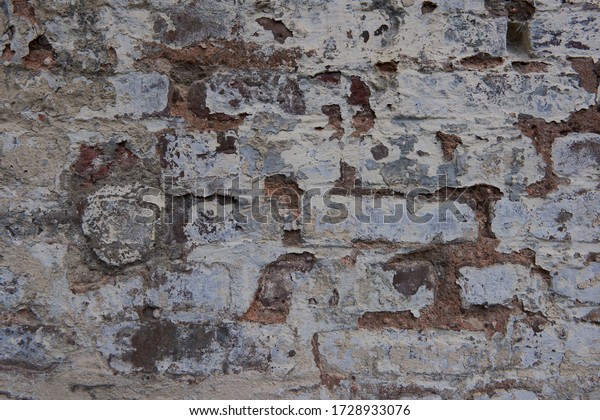 Texture Run Down Brick Wall Stock Photo 1728933076 | Shutterstock